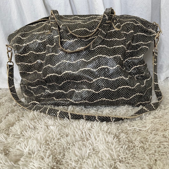 Lauren Merkin | Bags | Lauren Merkin Leather Distressed Python Black ...